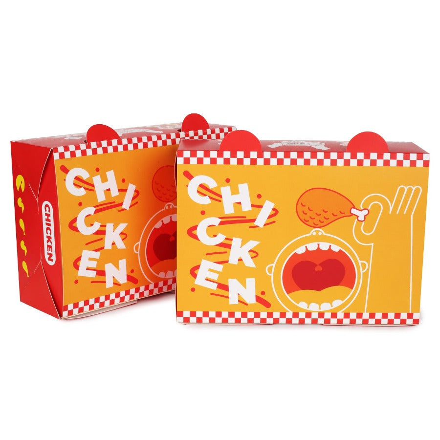 Flip Cover Chicken Meal Box with Printing-178*127*63.5mm – Langma Packaging