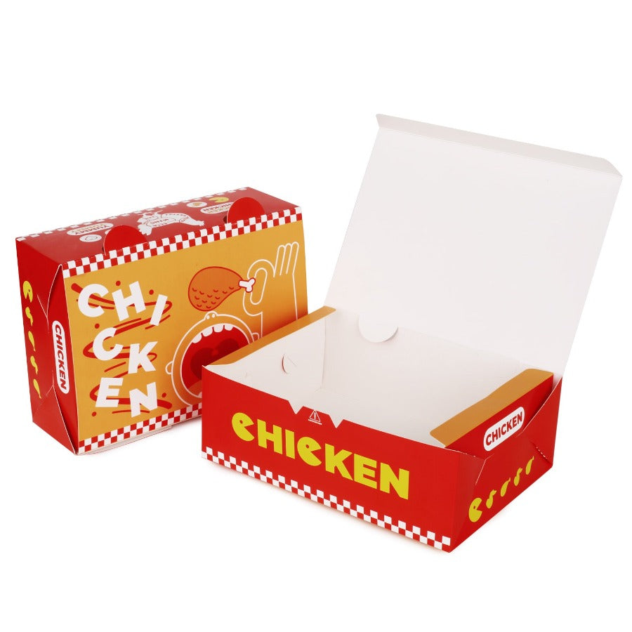 Flip Cover Chicken Meal Box with Printing-178*127*63.5mm – Langma Packaging