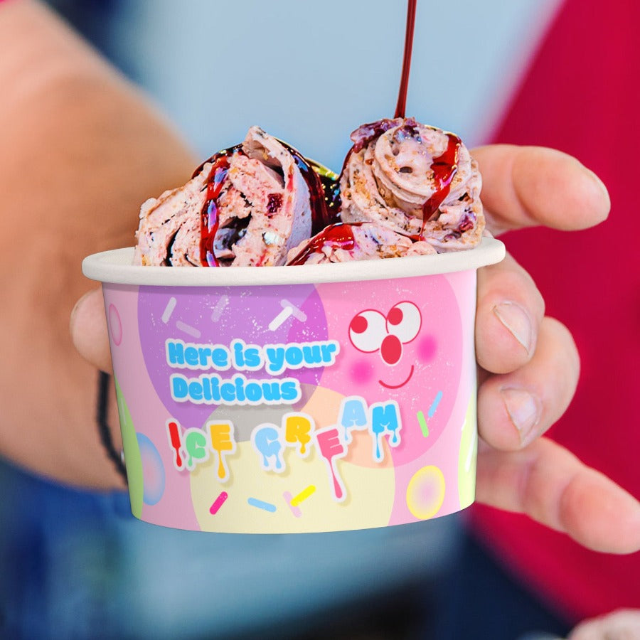 Summer Time Ice Cream Cup - 3oz, 5oz, 8oz – Langma Packaging