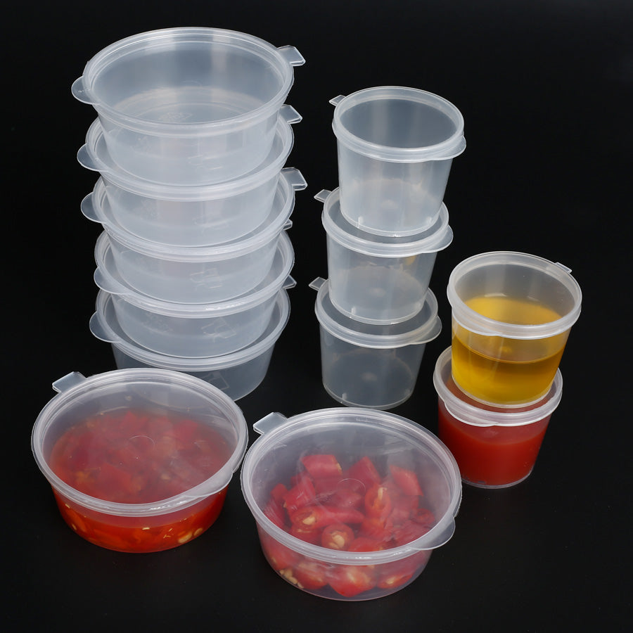 1oz 2oz Plastic Sauce Container With Lid – Langma Packaging