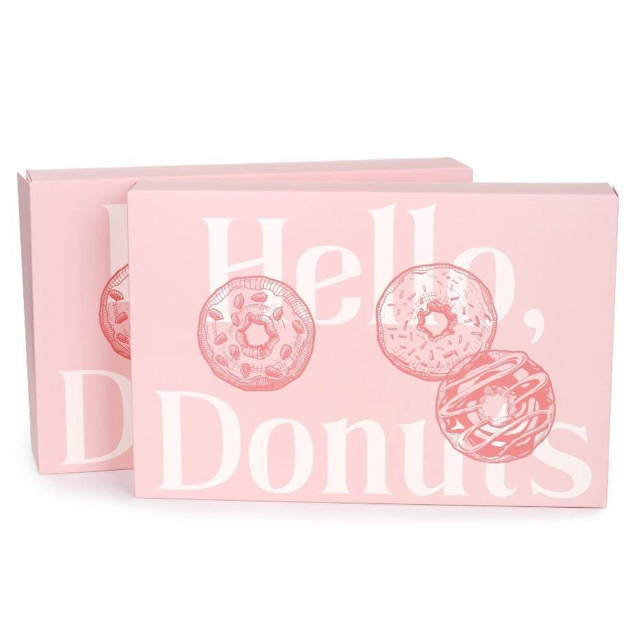 Pink Donut Box With Double-Sized Printing – Langma Packaging
