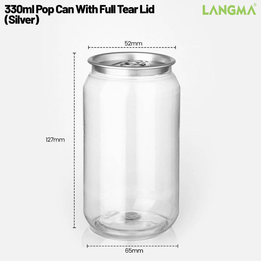 PET Pop Can Bottle - 330ml/400ml/500ml/650ml – Langma Packaging