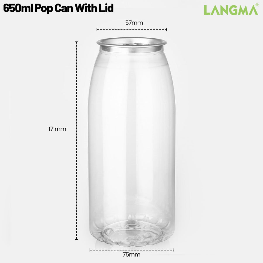 PET Pop Can Bottle - 330ml/400ml/500ml/650ml – Langma Packaging