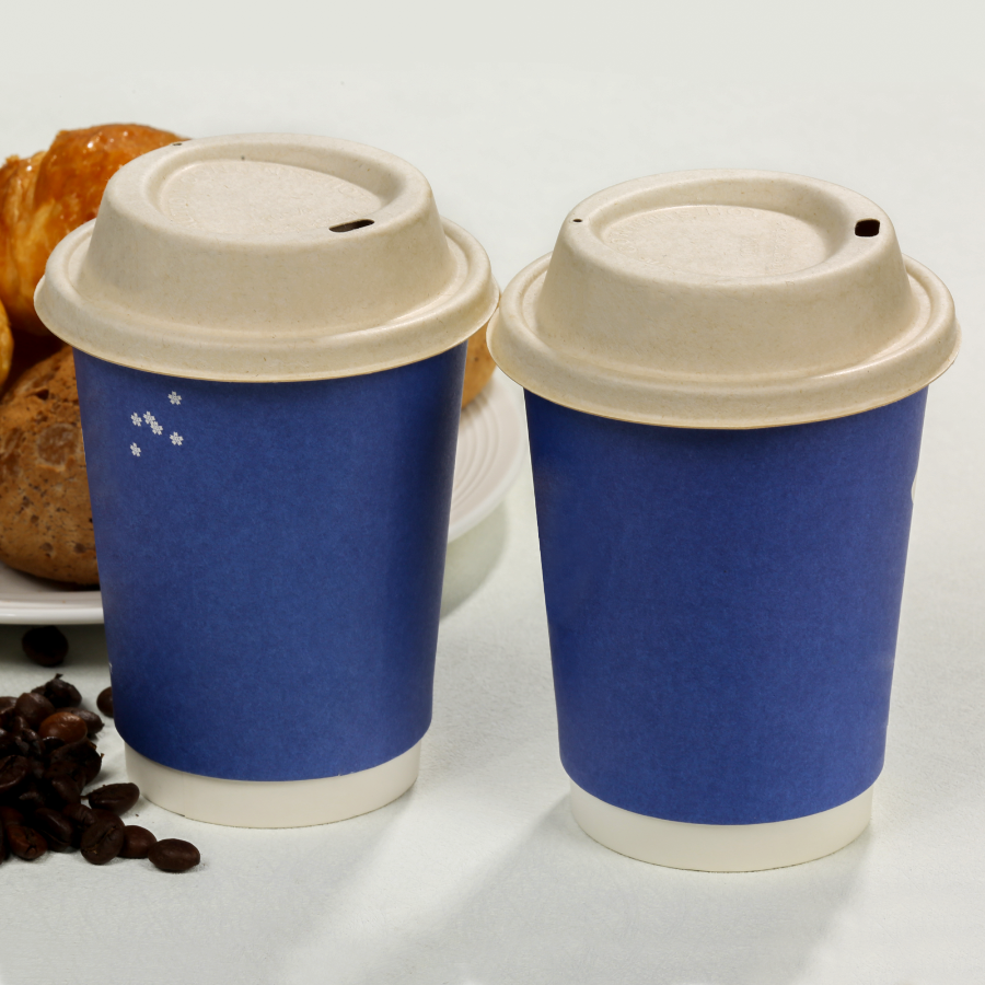 Bagasse Plant Fibre Coffee Cup Lid – Langma Packaging